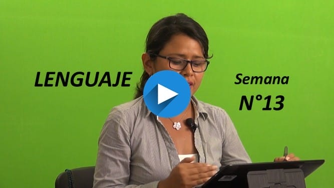 Lenguaje Semana 13 Pre San Marcos (UNMSM) - Solucionarios San Marcos