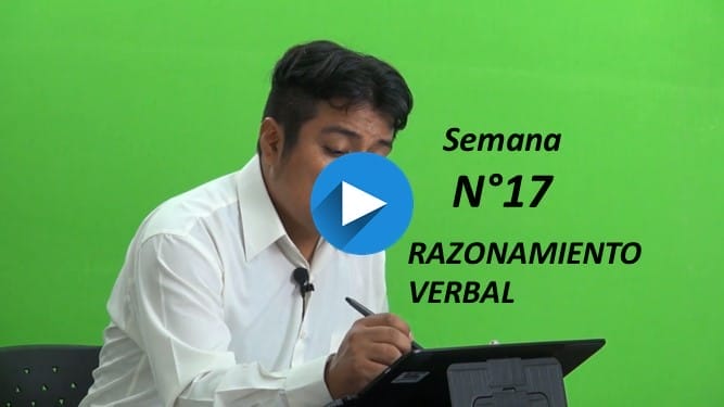 Razonamiento Verbal Semana 17 Pre San Marcos (UNMSM) - Solucionarios ...