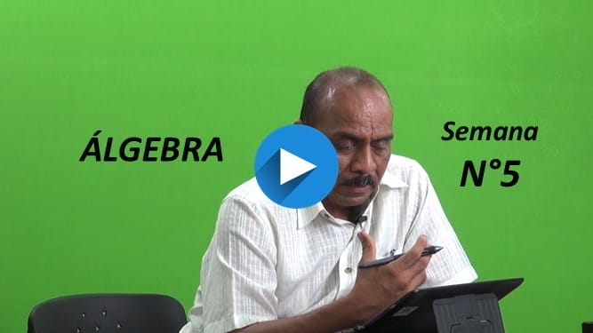 Álgebra Semana 5 Pre San Marcos (UNMSM) - Solucionarios San Marcos