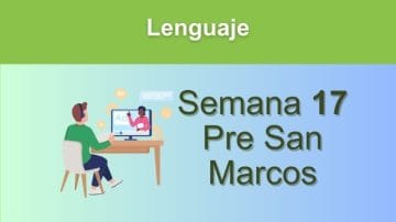 Lenguaje Semana 1 Pre San Marcos (UNMSM) - Solucionarios San Marcos